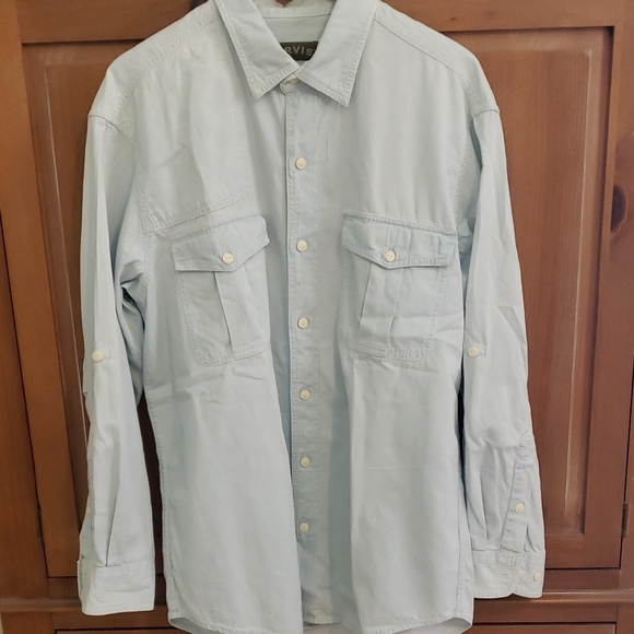 Orvis | Jackets & Coats | Orvis Mens Light Blue Shirt Jacket | Poshmark